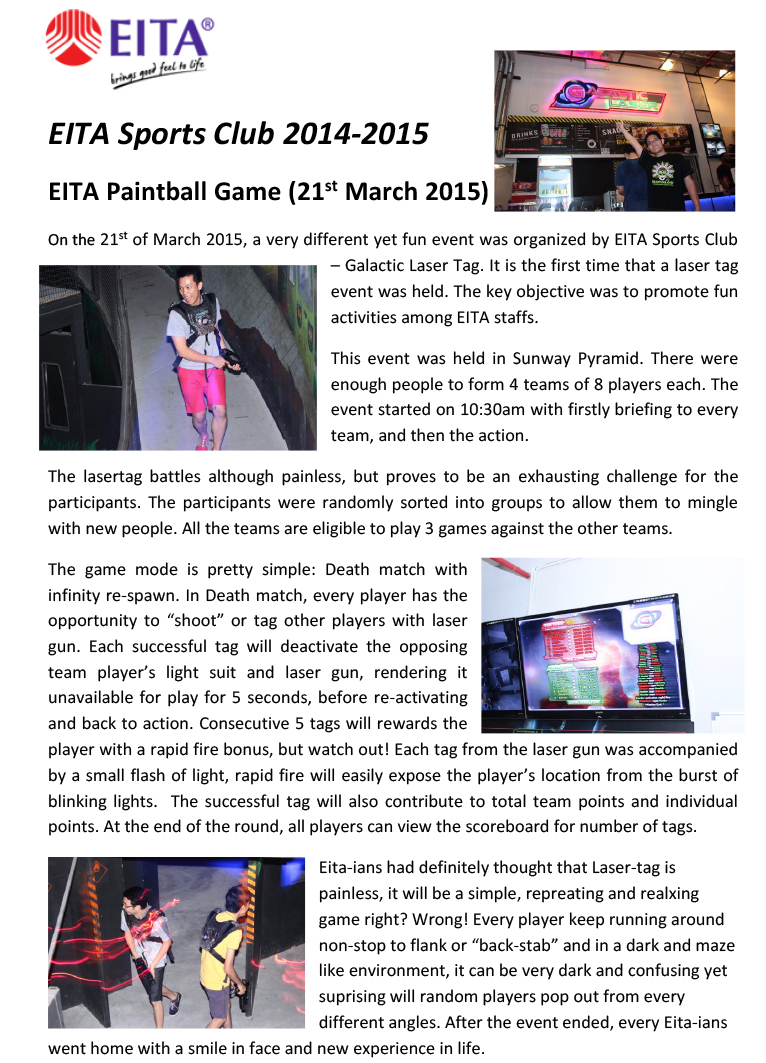 Galactic Laser Tag – Eita