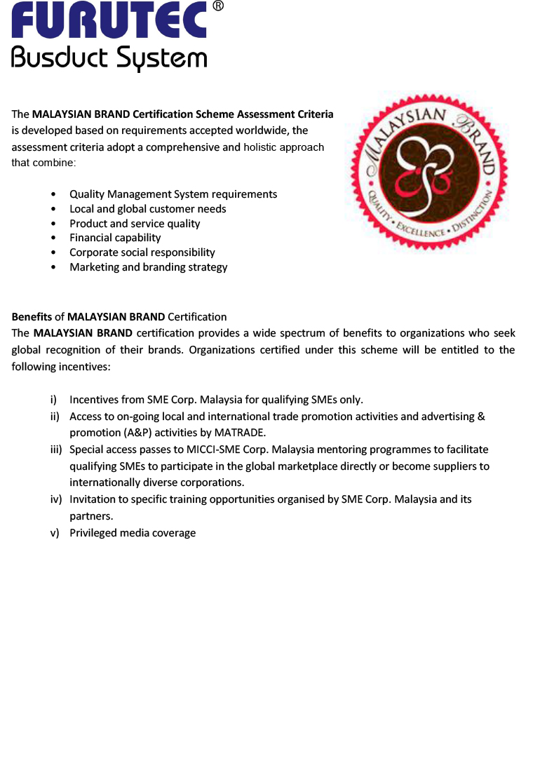 Malaysian Brand Certification from SME Corp Malaysia – Eita